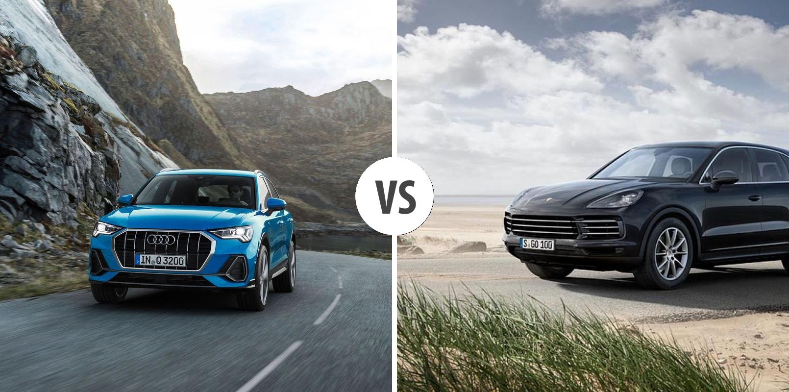 Audi Q3 vs Porsche Cayenne sammenligning - forskelle, priser og ...