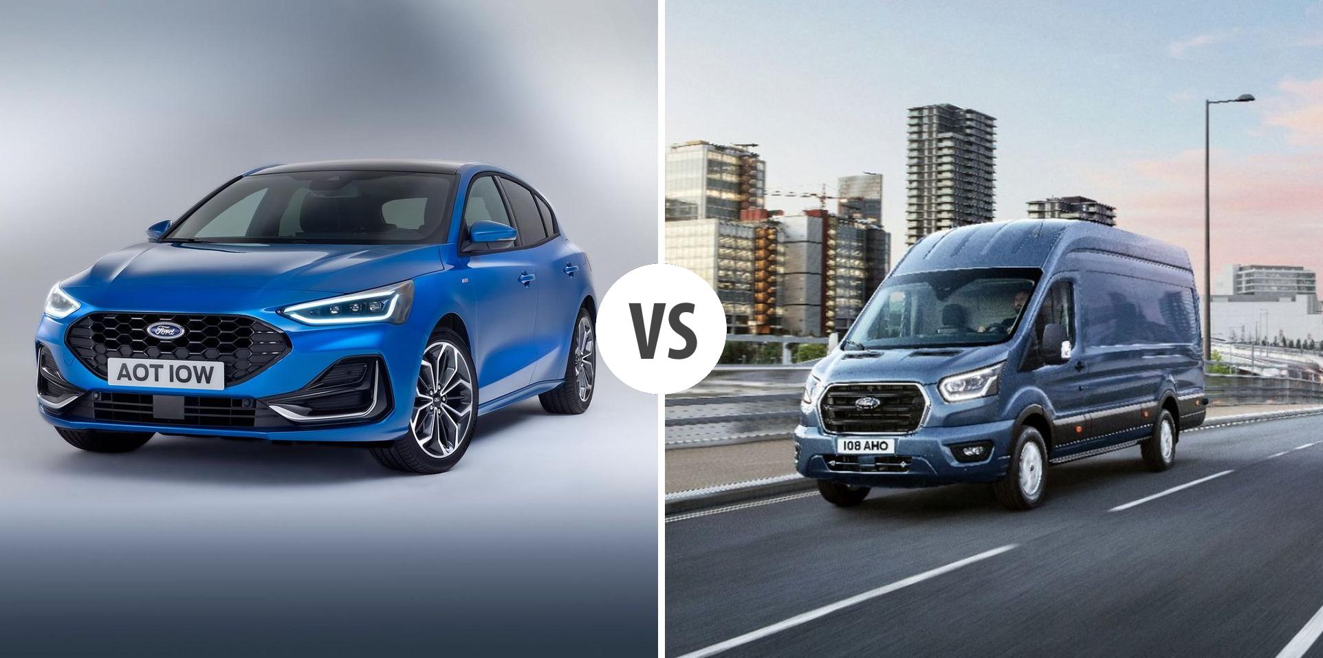 Ford Focus vs Ford Transit Courier sammenligning - forskelle, priser og ...