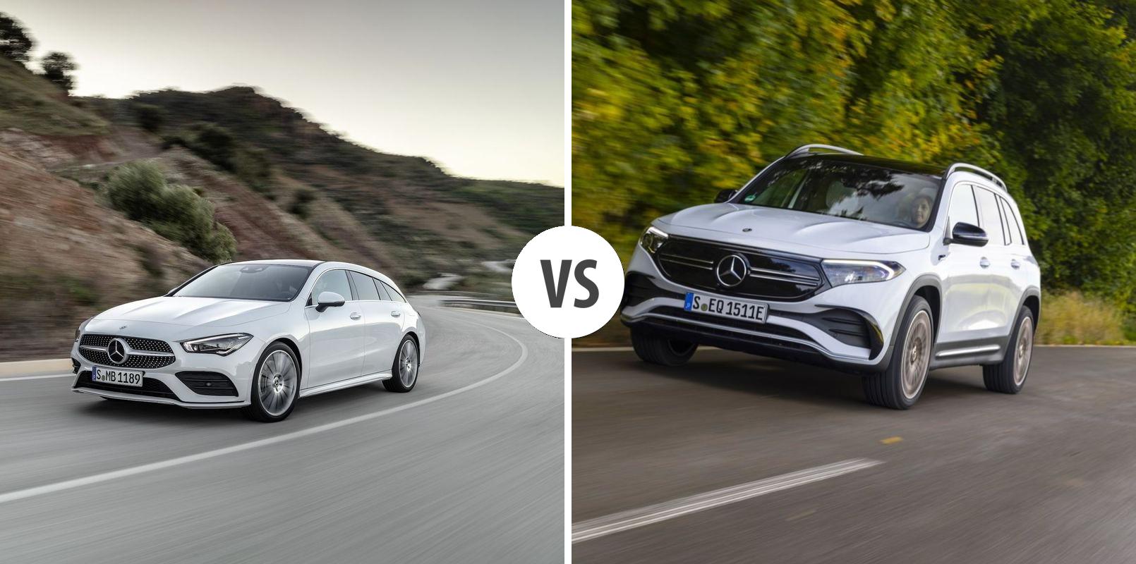 Mercedes CLA Shooting Brake vs Mercedes EQB sammenligning - forskelle ...