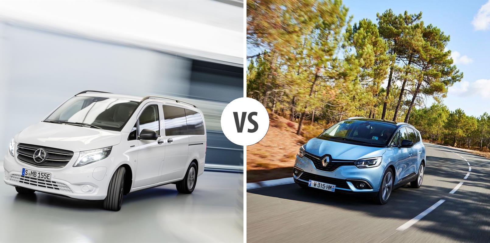 Mercedes Vito Transporter vs Renault Scénic sammenligning - forskelle ...