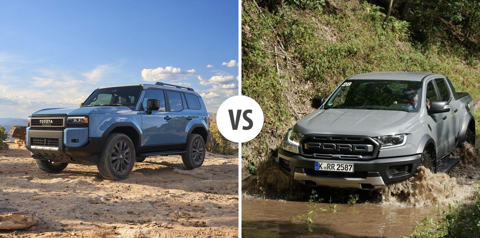 Toyota Land Cruiser vs Ford Ranger sammenligning - forskelle, priser og ...